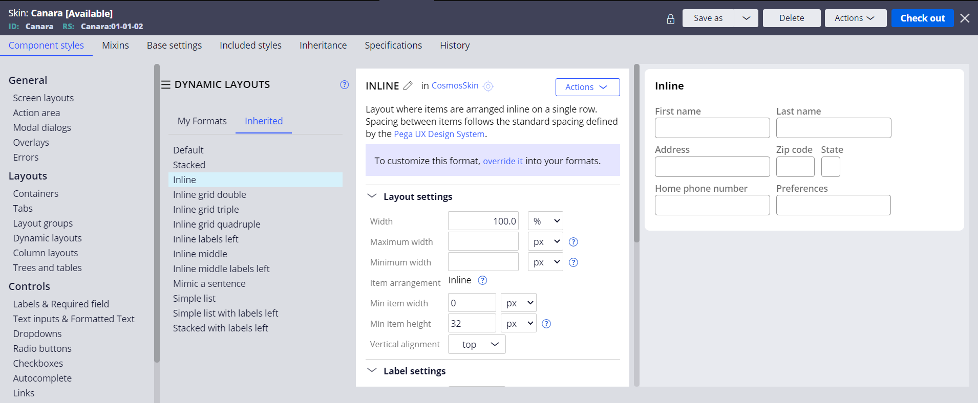 Pega Learnings: How to use inline layouts in Pega