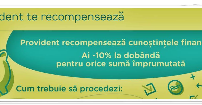 PROMOTIE PROVIDENT: Imprumut cu Reducere pentru clientii cu raspunsuri ...