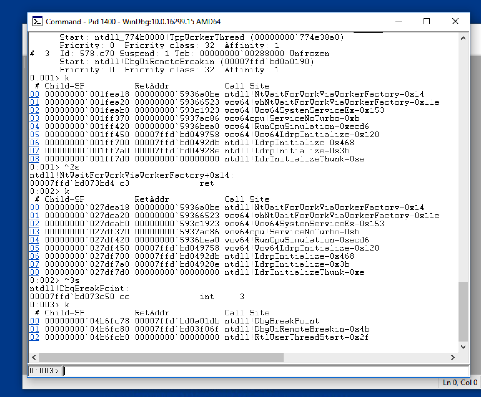 Windows Exploit Development (primer) : Debugging Threads and Analyzing ...