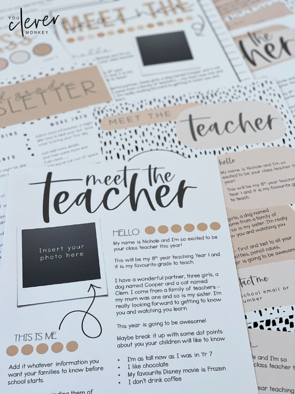B+W NEUTRALS CLASSROOM DECOR | you clever monkey