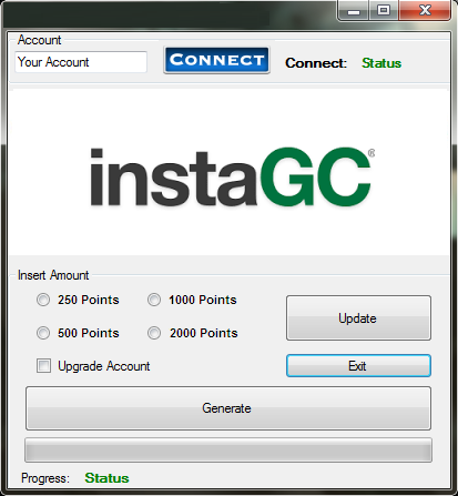 instaGC Online Points Generator
