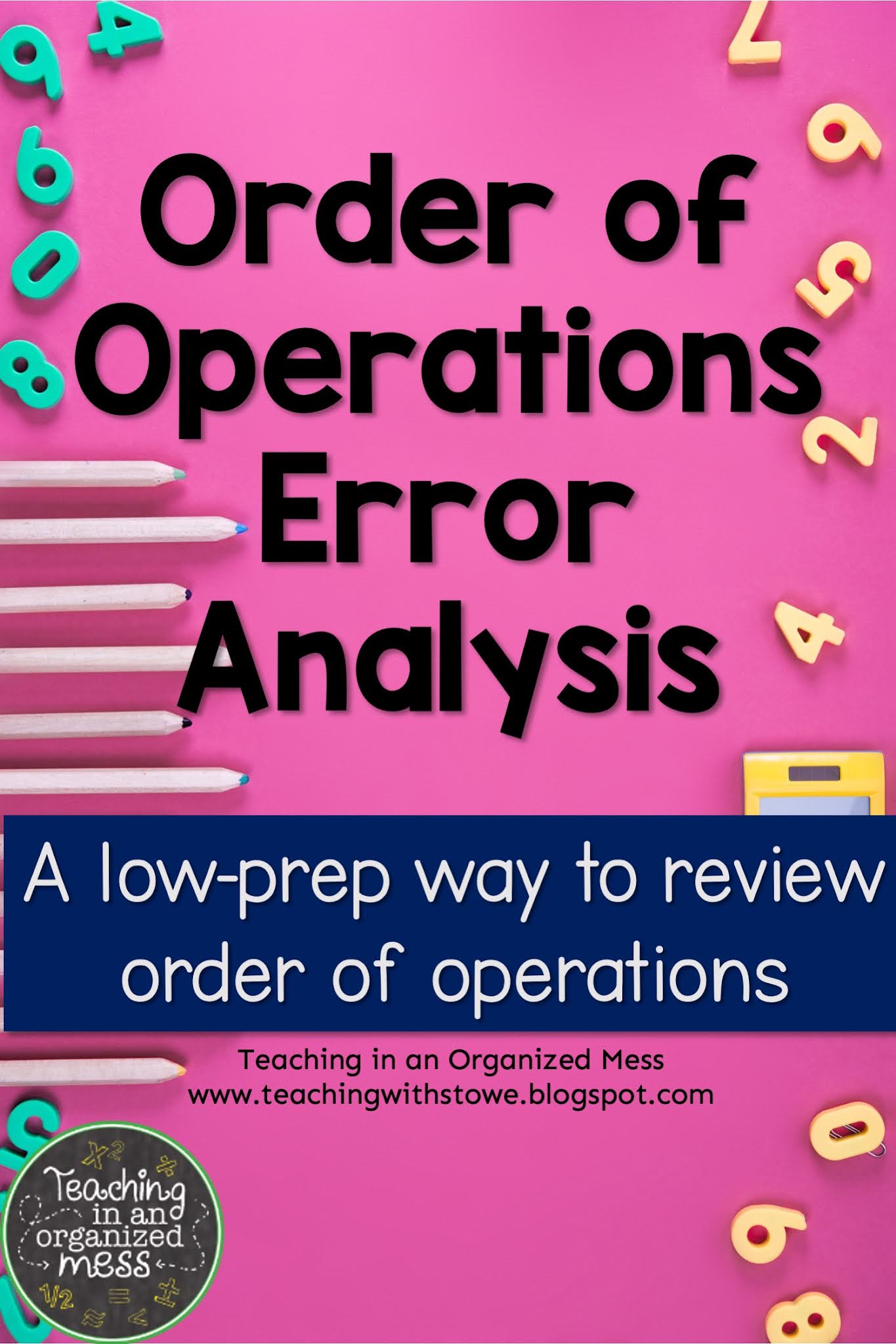 Teaching in an Organized Mess: Order of Operations Errors-Order of ...