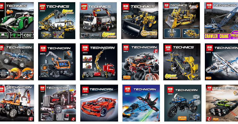 It's Not Lego: Lepin Not Lego Technic Series Set List - 2016