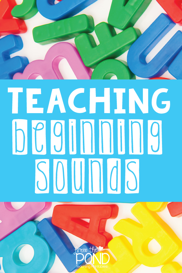 Beginning Sound Activity Cards | From the Pond