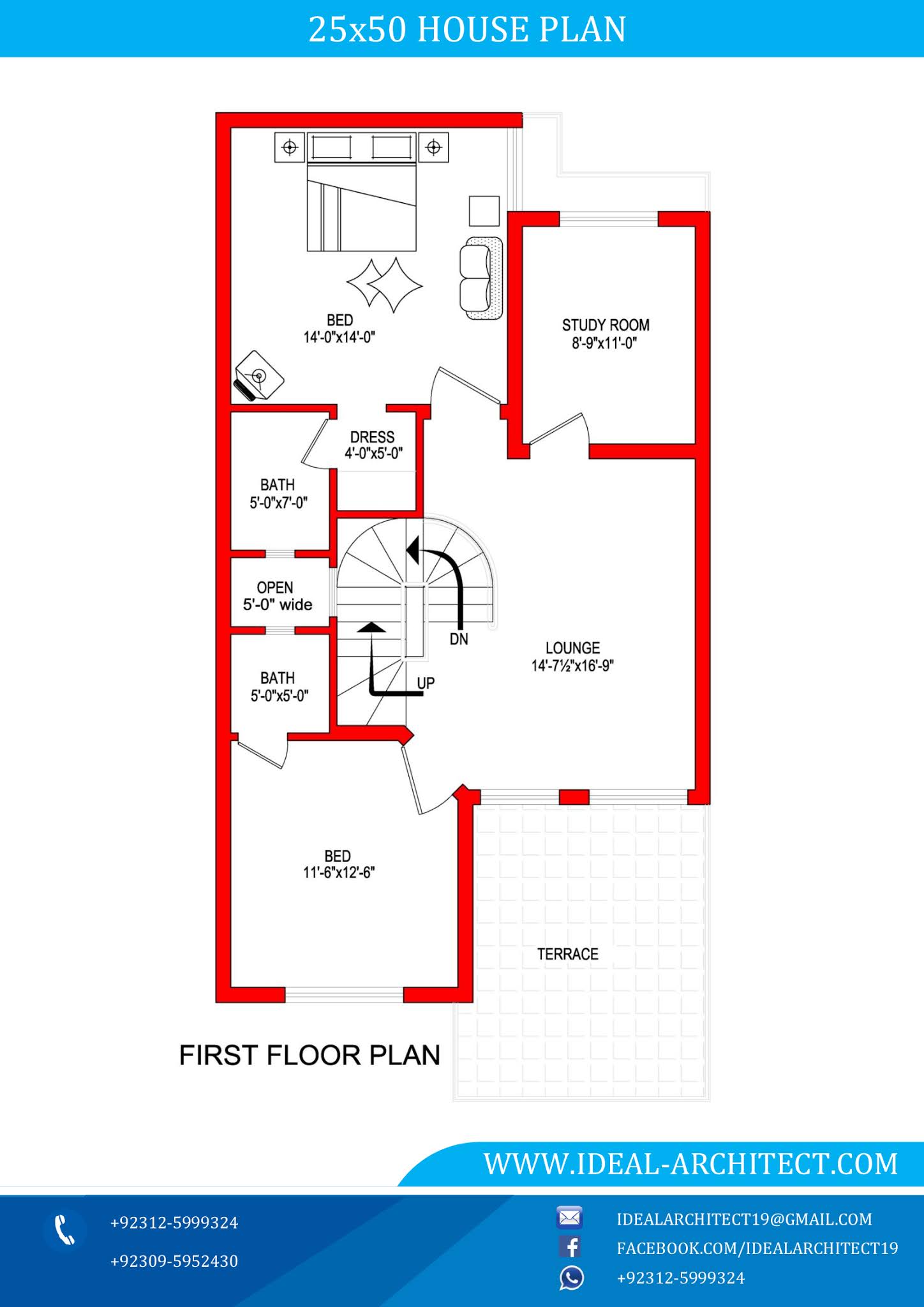 25x50 House Plan