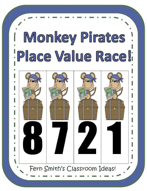 PLACE VALUE RACE CENTER GAMES FOR YOUR CLASSROOM! - Fern Smith's ...