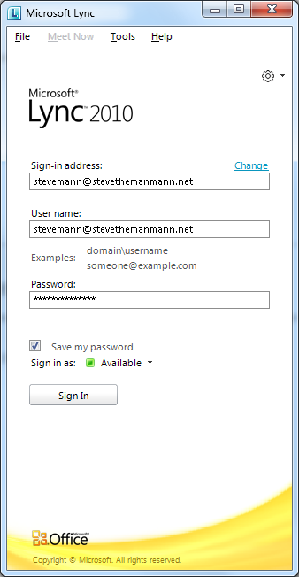 SteveMann's Path: Office 365: Installing and Updating Lync Online