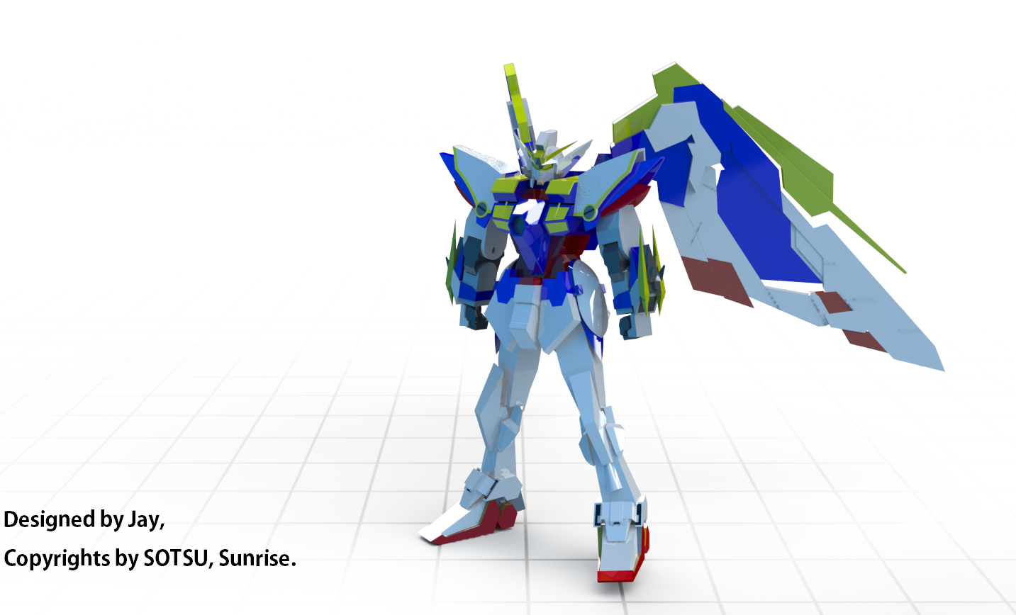 Advance and transcendence: 3D CAD : WING GUNDAM VER KA （ガンダム 3D デサイン） 飛 ...