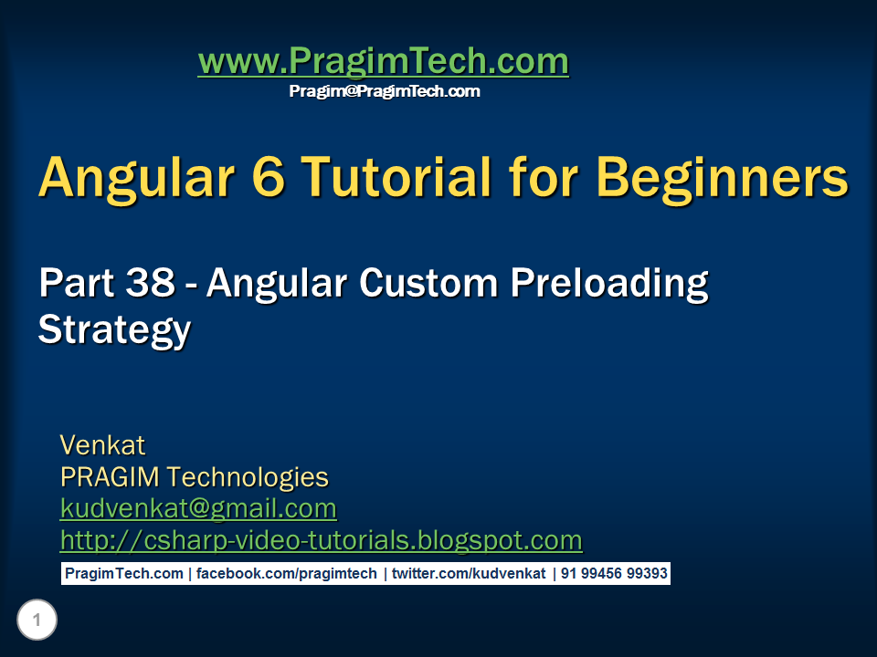 Sql Server Net And C Video Tutorial Angular Custom Preloading Strategy Slides