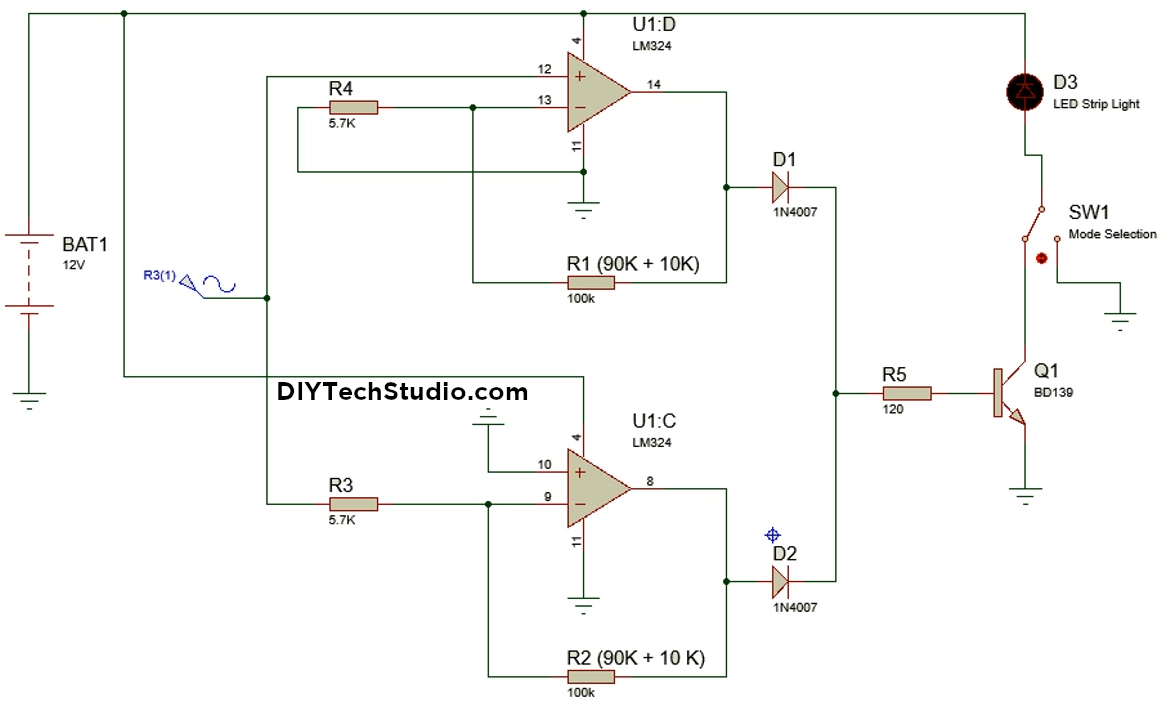 Musical Dancing Led Circuit Diagram
