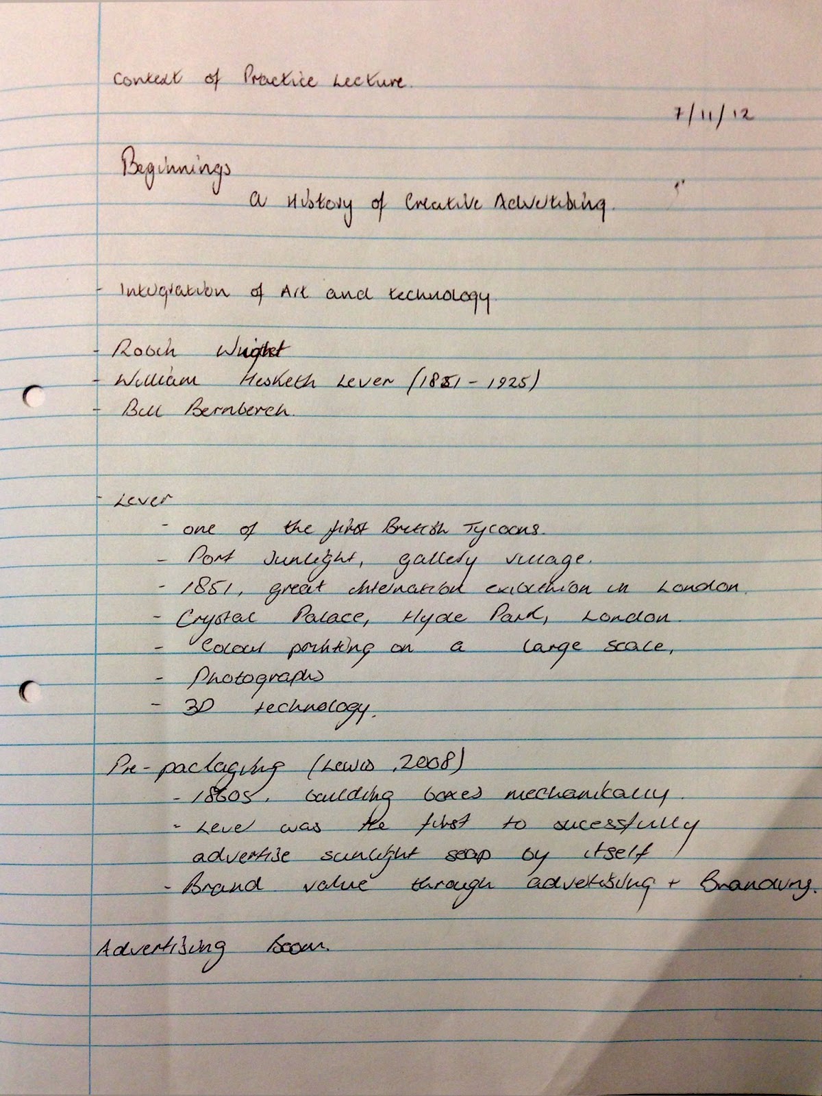 OUGD401: Lecture Notes | Design Context Blog