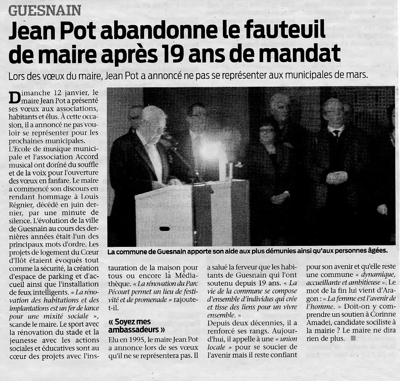 GUESNAIN ACTUALITÉS: "LA FEMME EST L'AVENIR DE L'HOMME", LES VOEUX DU ...