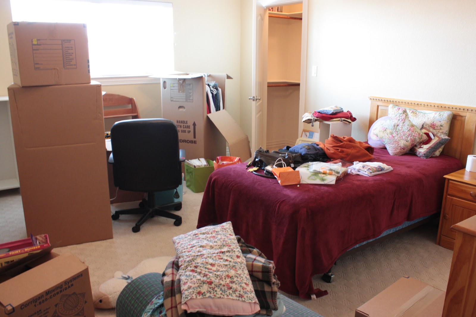 Eagle's Wings: My New Room: Packed and Unpacked