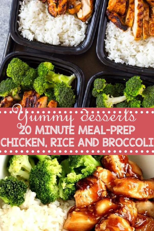 20 MINUTE MEAL-PREP CHICKEN, RICE AND BROCCOLI