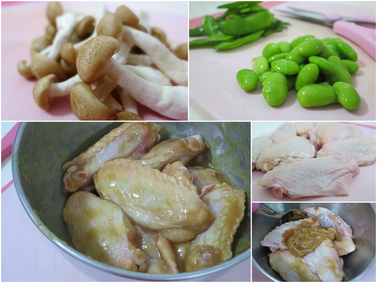 PinkyPiggu: Miso Chicken Wing Rice using Panasonic Rice Cooker ~ Recipe ...