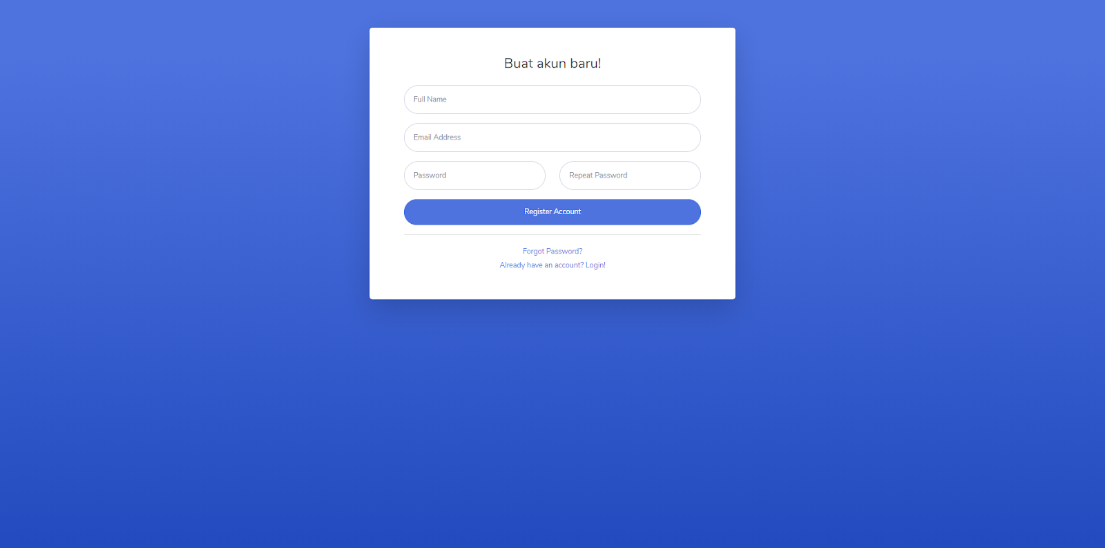 Menu login awal - Mengulas Produk Terkini
