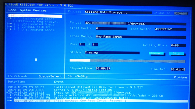 Michael's TechBlog: KillDisk - wipe a computer