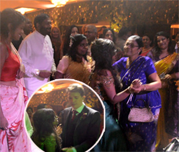 Dancing floor of Minister Daya Gamage's daughter's wedding day where ...