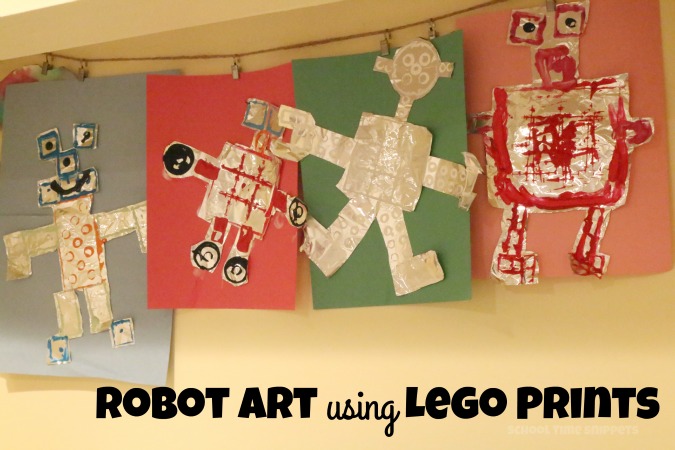 LEGO Printed Robot Art | School Time Snippets