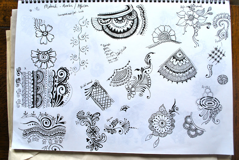 eat my SWEET DUST: mehndi sketches and doodles