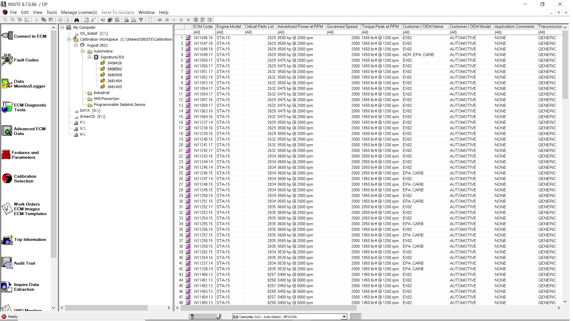 Download the Calibrations to an ECM using Cummins INSITE Software ...