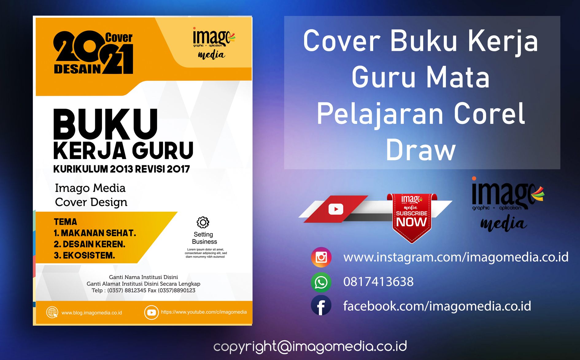Cover Buku Kerja Guru Mata Pelajaran Corel Draw
