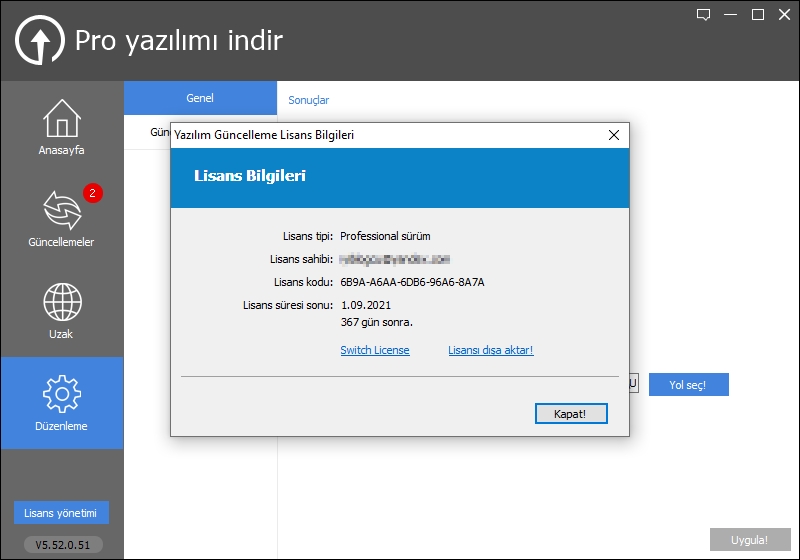 Glarysoft Software Update Pro - 1 Yıl Ücretsiz Lisans