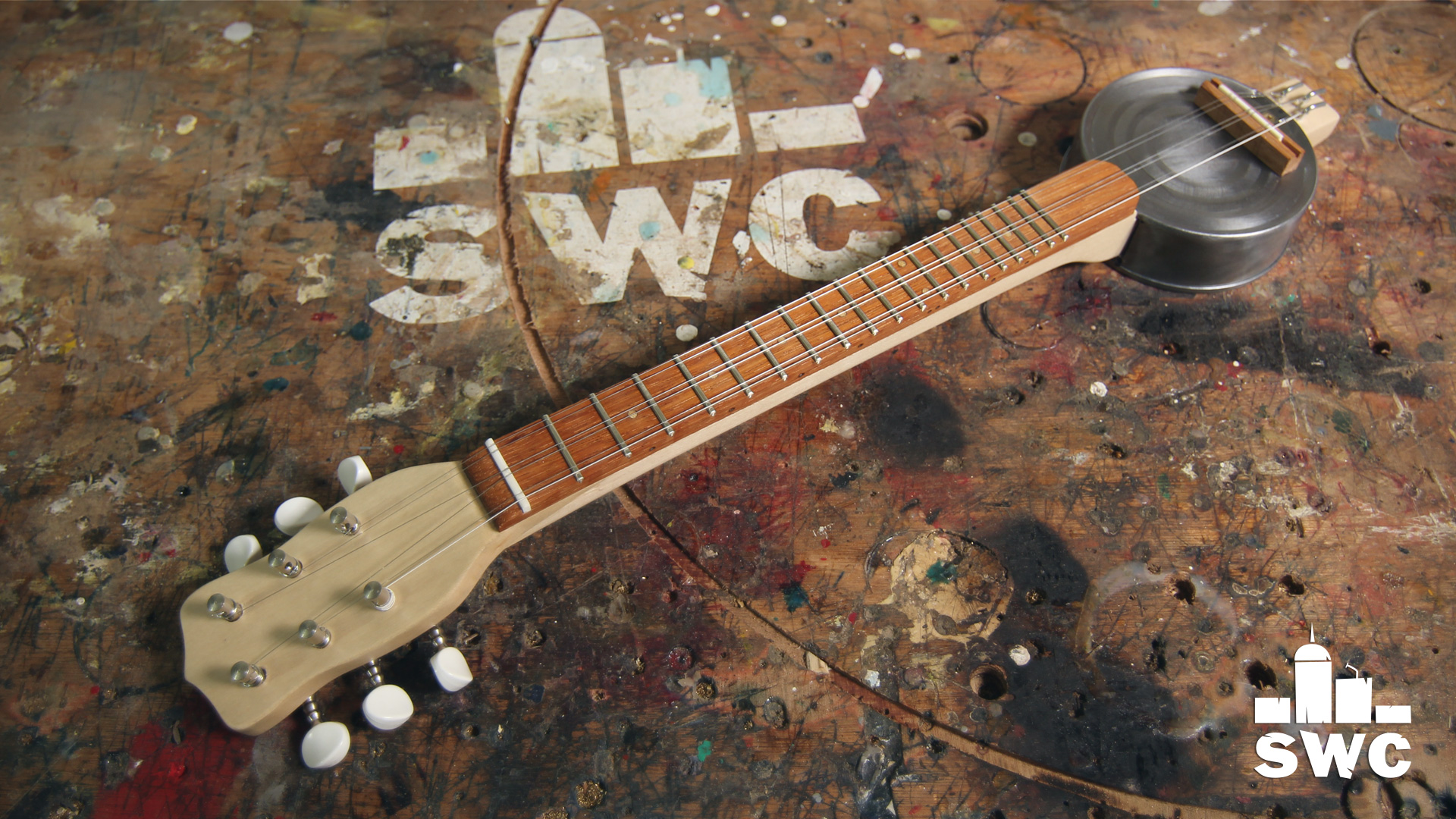 scrap wood city: How to make a tin can baglama ( mini bouzouki )