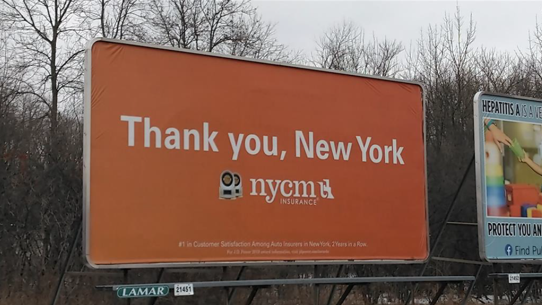 Thank you, New York! Launching Billboards Across the State - NYCM ...