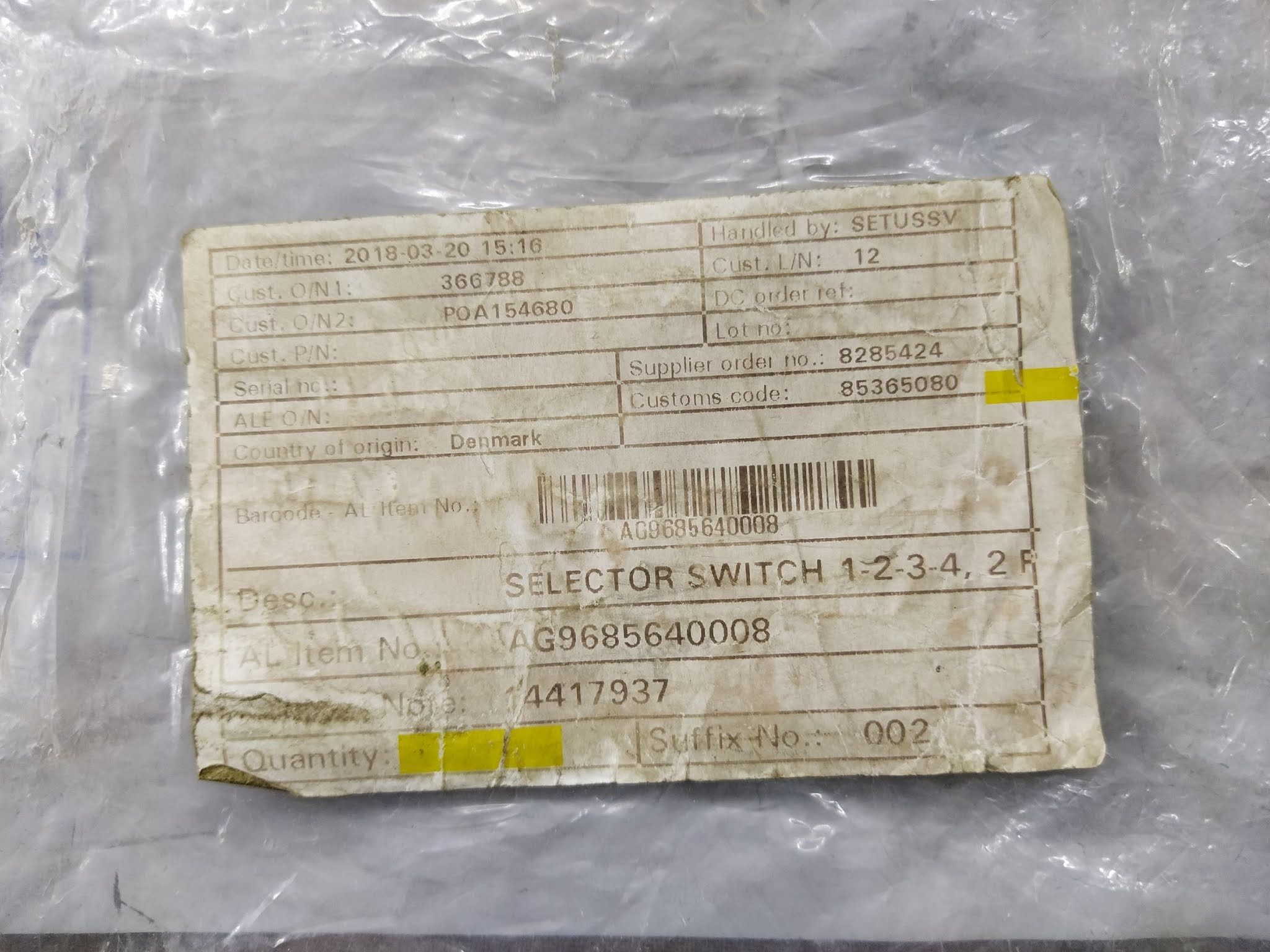 SCHNEIDER CAD50 JIS C 8201-5-1 AUXILIARY CONTACTOR MODULE JISC820151 ...