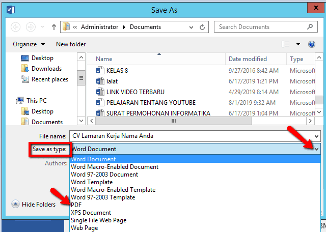 Cara Membuat CV Mudah dan Menarik di Ms Word tanpa Aplikasi.