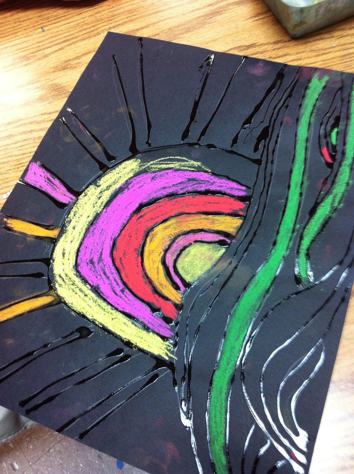 ChumleyScobey Art Room: 3rd Grade: Ted Harrison Landscape with Chalk ...