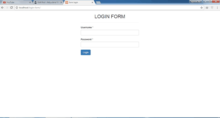 Cara Membuat Form Login Dengan Php Dan Mysql Database