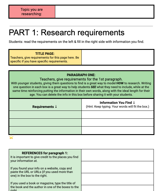 Tech You Can Do: Research Template You Can Do