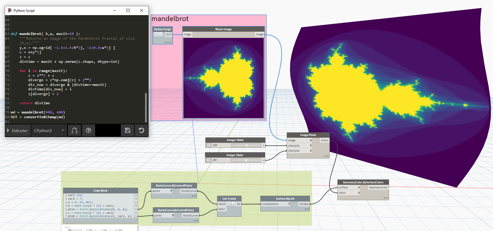[Dynamo += Python] Convertir une image ndarray en Bitmap ~ VoltaDynaBim