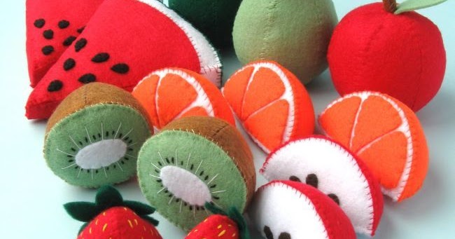 Bugs and Fishes by Lupin: 5 Free Felt Fruit Sewing Tutorials