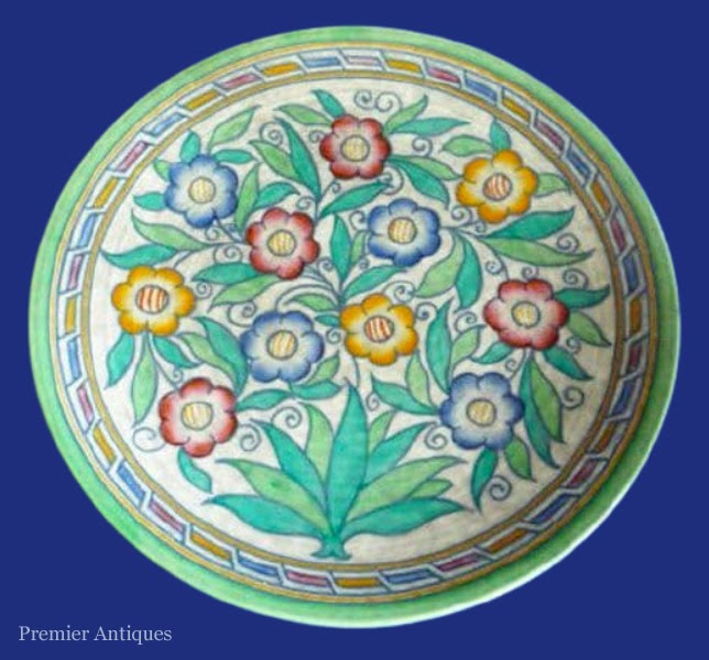 Premier Antiques: Charlotte Rhead Crown Ducal 'Caliph' Wall Plaque ...