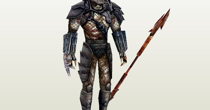 Papercraft Predator (68cm) - Passa o PDO