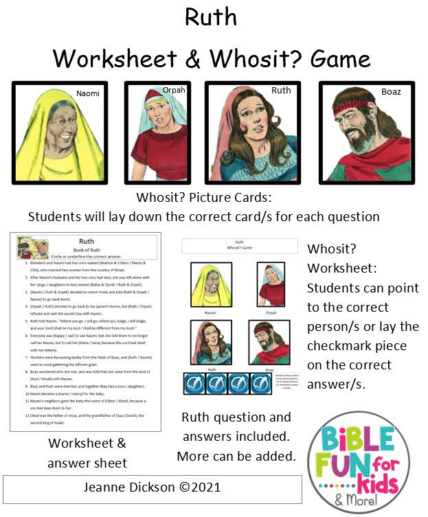 Ruth Whosit? Game | Bible Fun For Kids