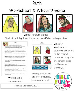 Ruth Whosit? Game | Bible Fun For Kids