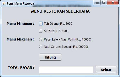 Cara membuat program kasir dengan netbeans - gaswequi