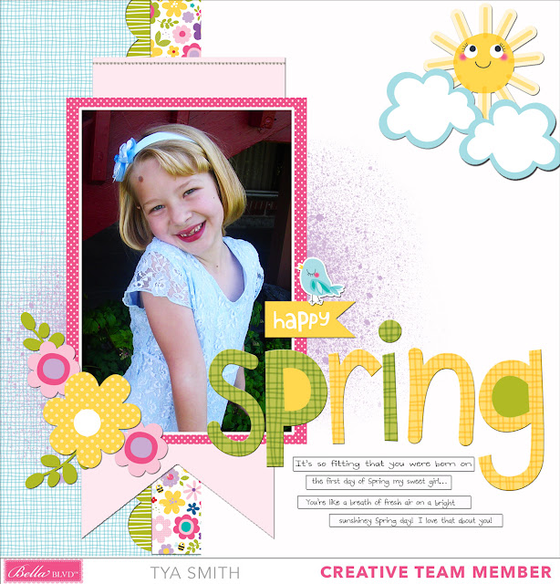 Bella Blvd Studio Blog: Happy Spring! | Layout by Tya