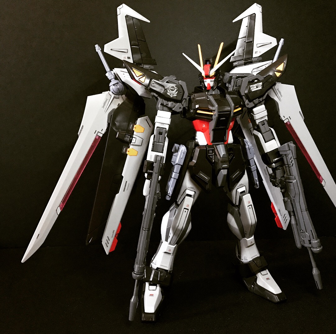 Zer0's Back: Hobby Talk: Model Kit Review, MG GAT-X105E Strike Noir Gundam