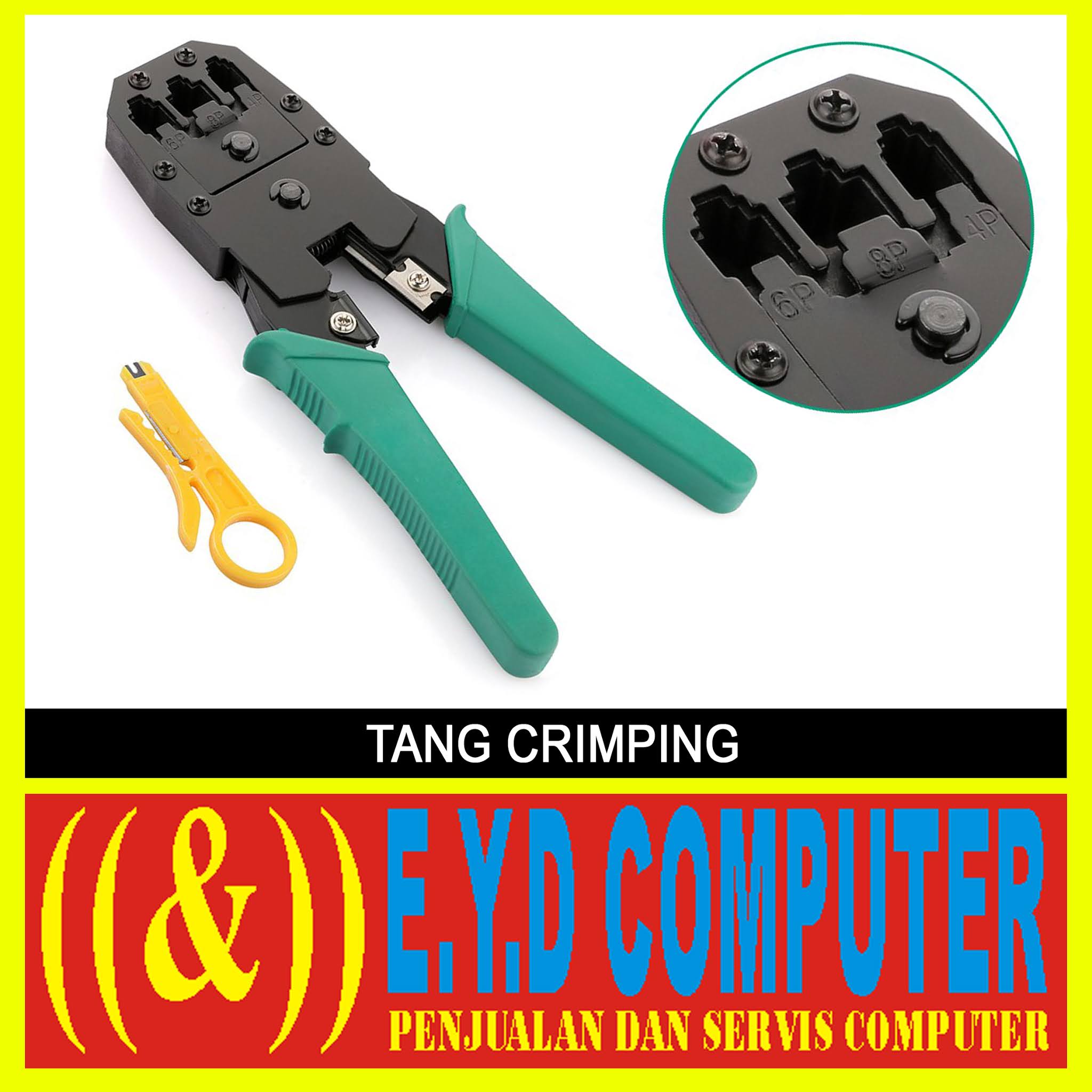 TANG KRIMPING RJ 45 LAN JARINGAN DAN RJ 11 TELEPON TANK CRIMPING ...