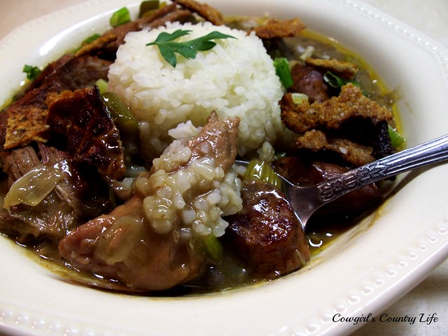 Cowgirl's Country Life: Smoked Duck Gumbo with Crispy Duck Skin ...