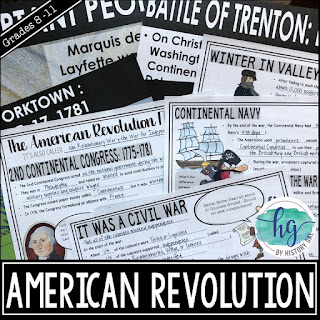 My Lesson Plans for Teaching the American Revolution - History Gal