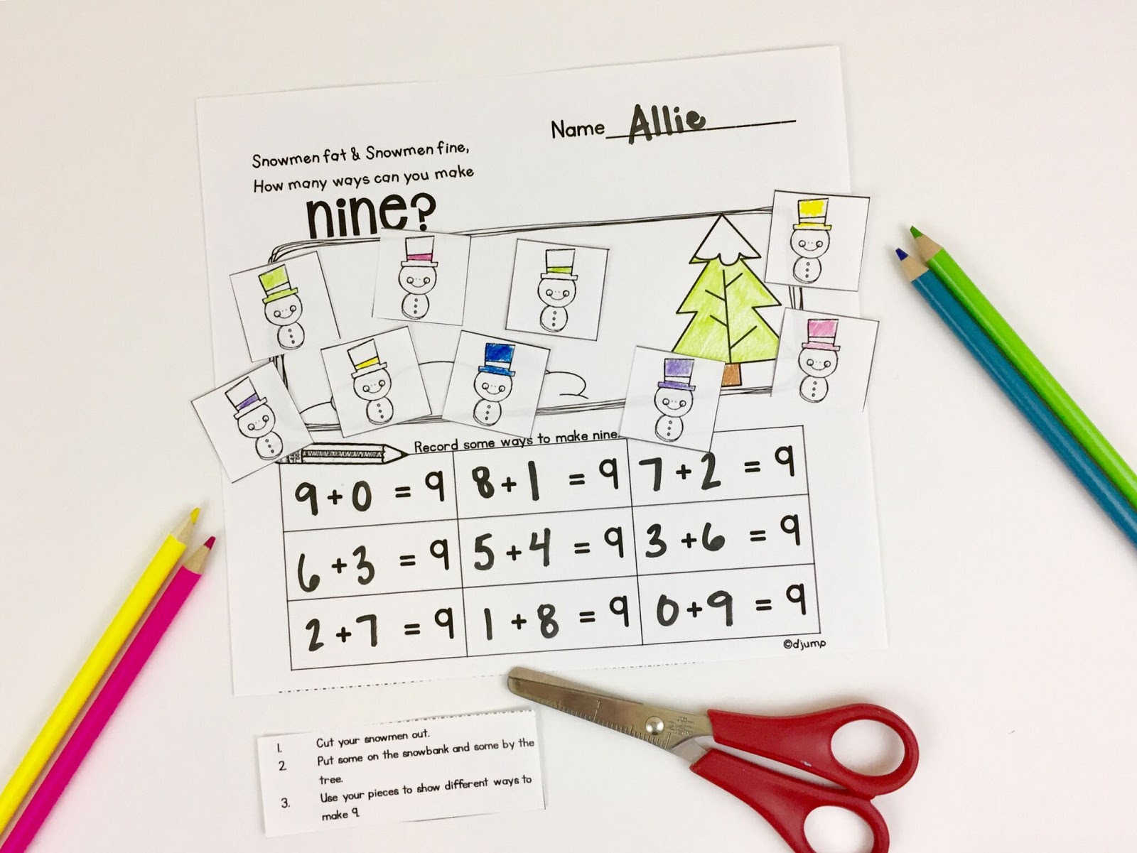 Snowman glyph and freebies - Mrs. Jump's Class