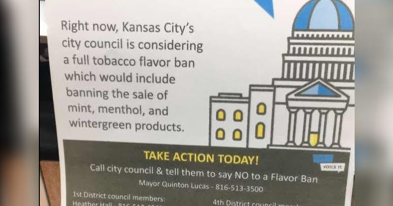 Kansas City Tobacco Flavor Ban Push Back