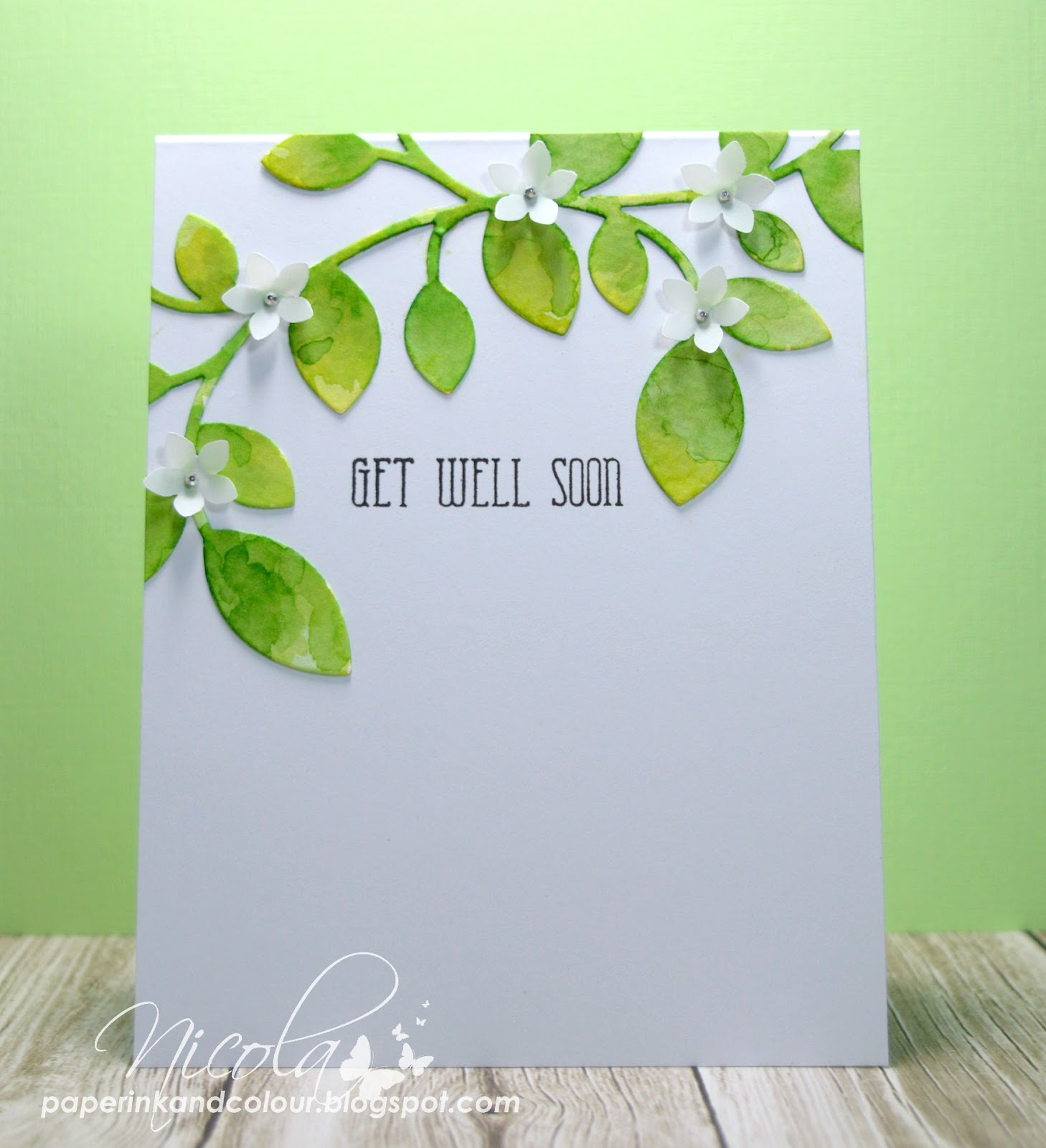 Paper Ink & Colour: Get Well Soon CAS card