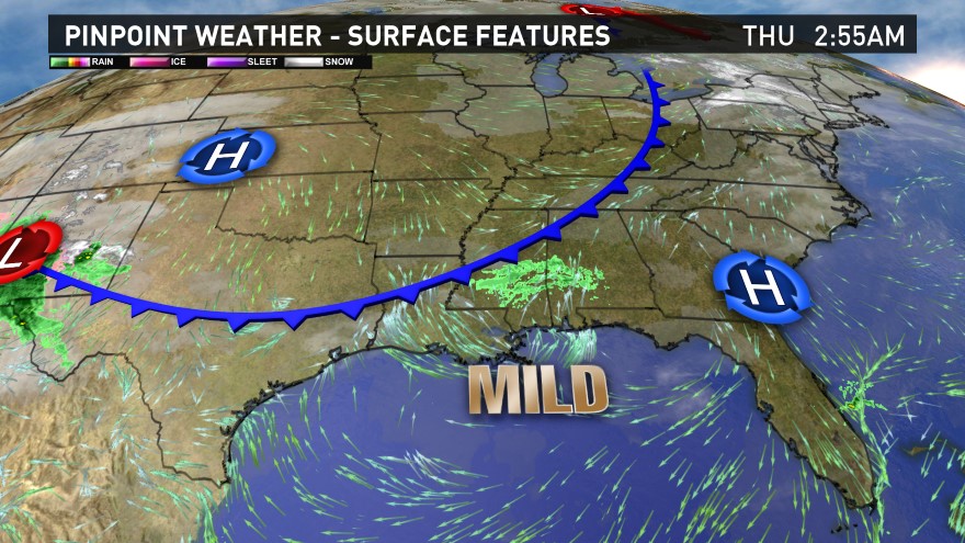 Mild Weather Continues Today, But It Becomes Much Warmer For Christmas